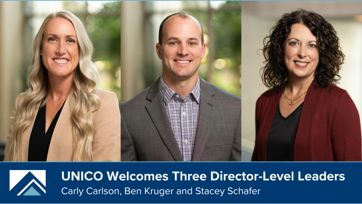 As UNICO continues to grow and expand its services, these new leaders ...